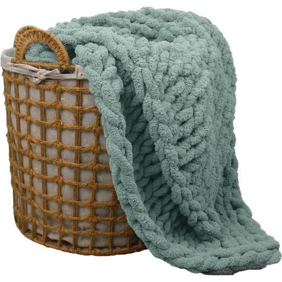 Bedding | Throw Blanket 5 X 60 100 Hand Made Large Loop Yarn Soft ...